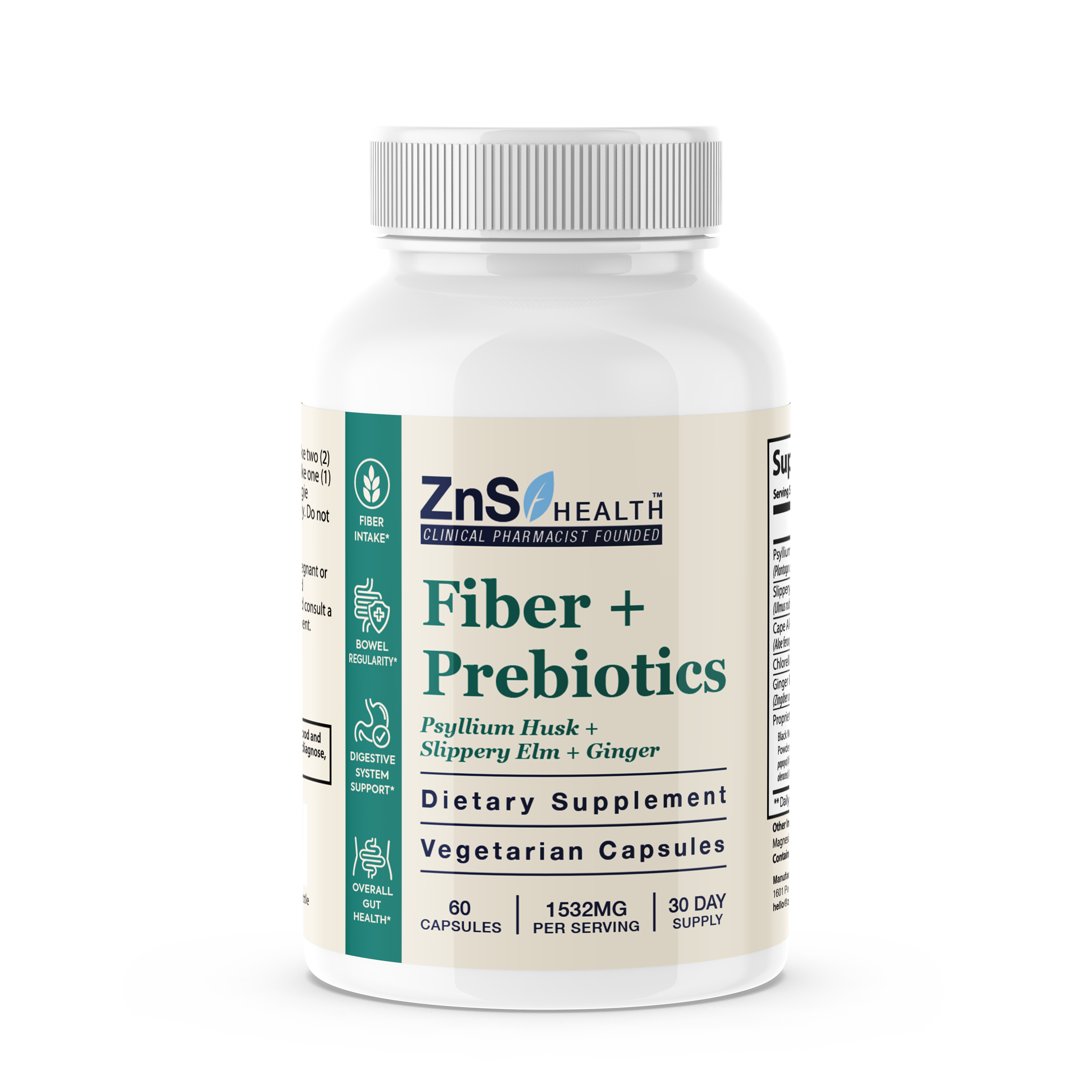 High Strength Fiber + Prebiotics Supplement – ZnS HEALTH