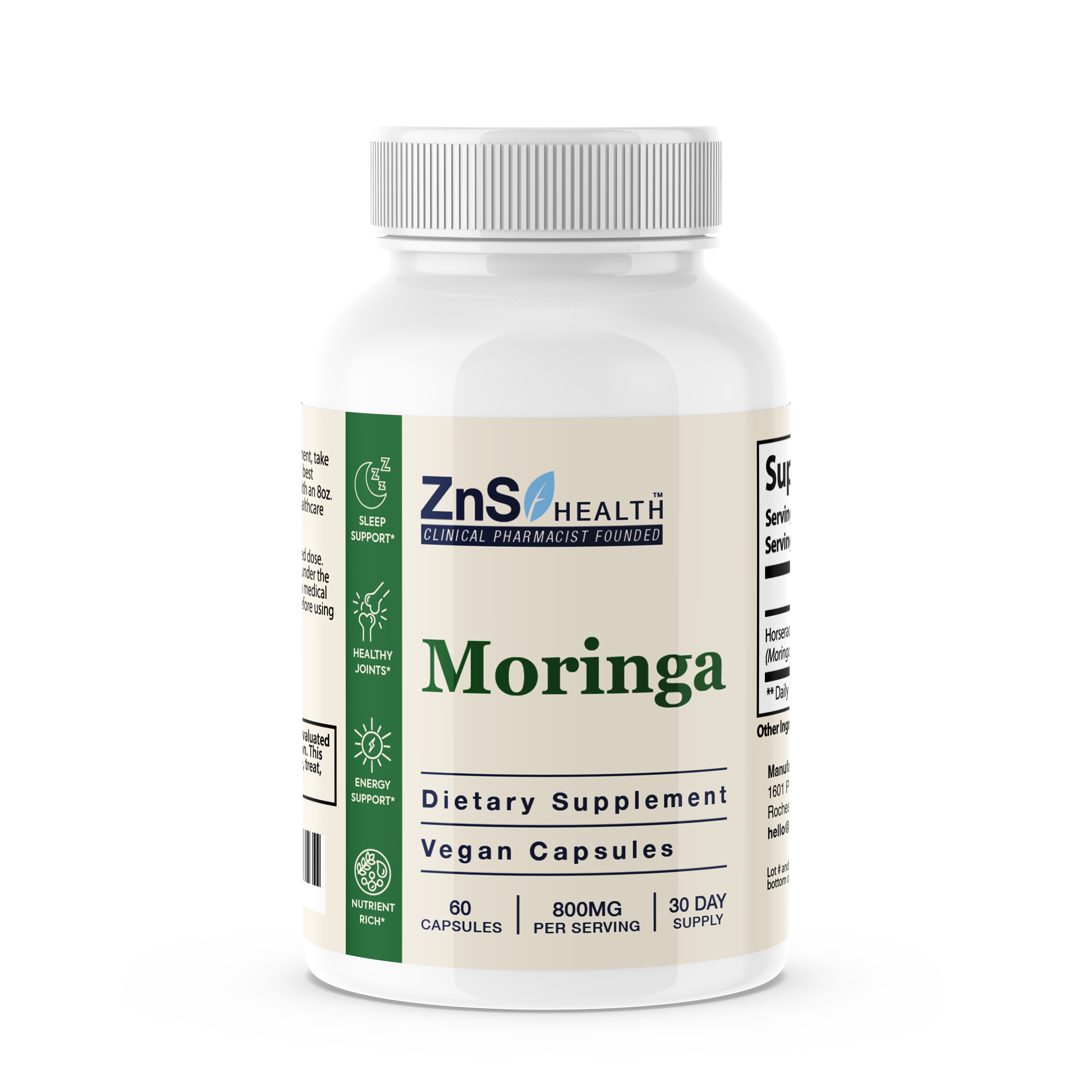 Organic Moringa Dietary Supplement – ZnS HEALTH